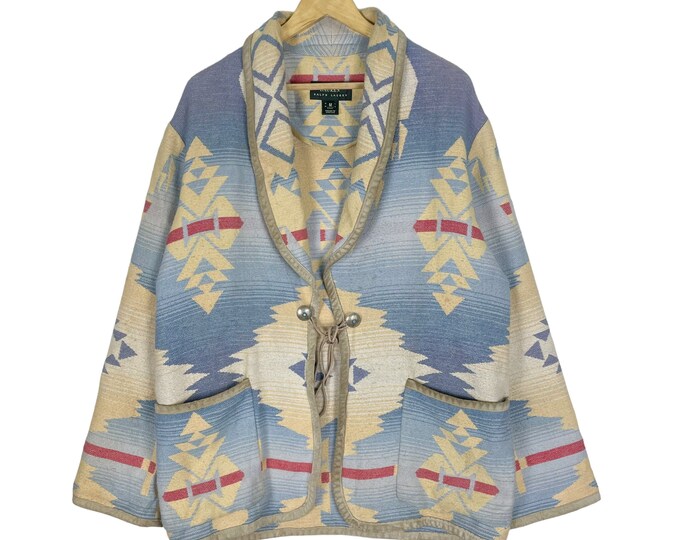 Lauren Ralph Lauren Native Hippie Cardigan Navajo Mexican Fashion Aztec ...