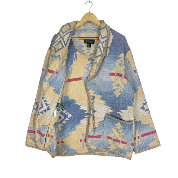 Lauren Ralph Lauren Native Hippie Cardigan Navajo Mex… - Gem