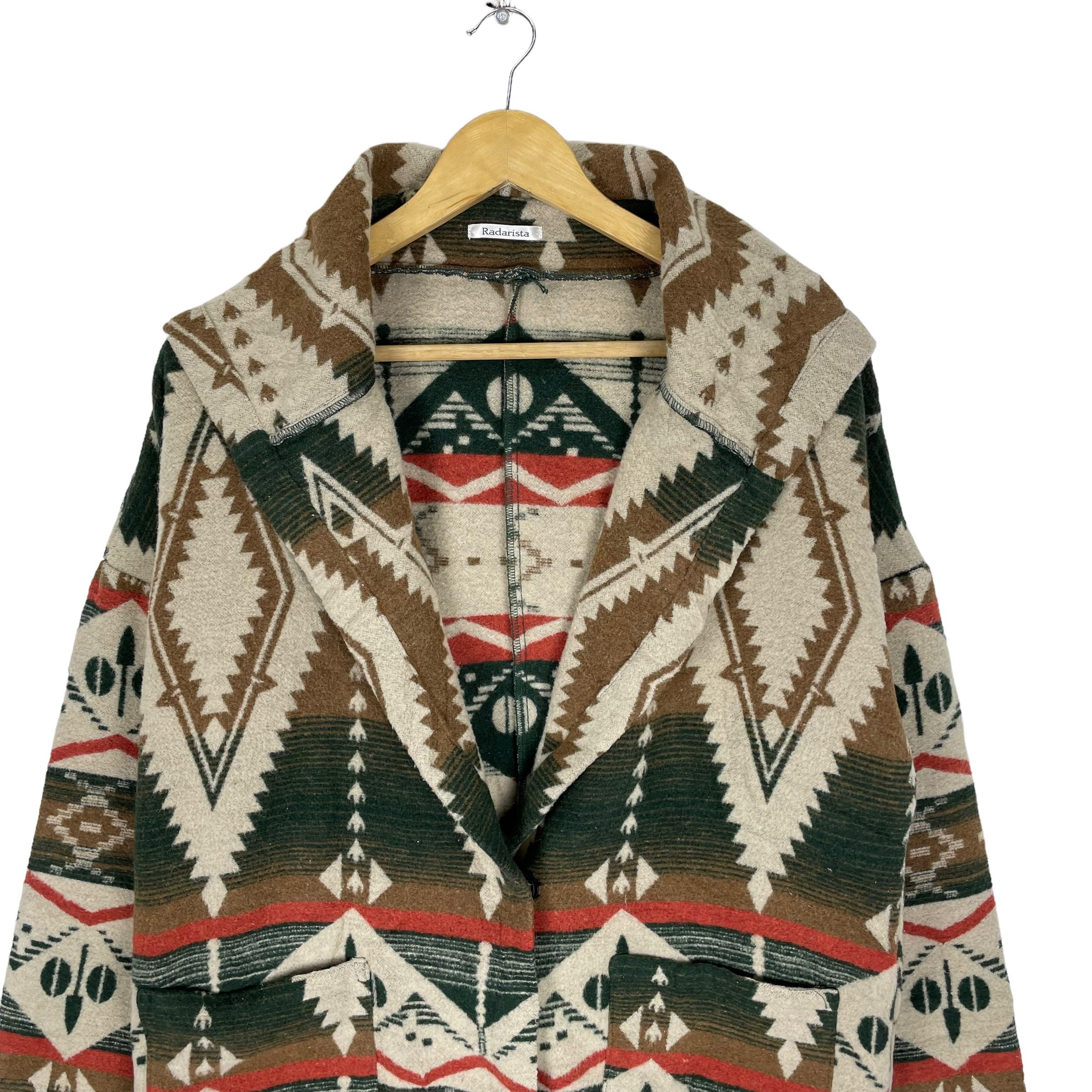 RADARISTA Native Hippie Long Cardigan Navajo Mexican Fashion Aztec ...