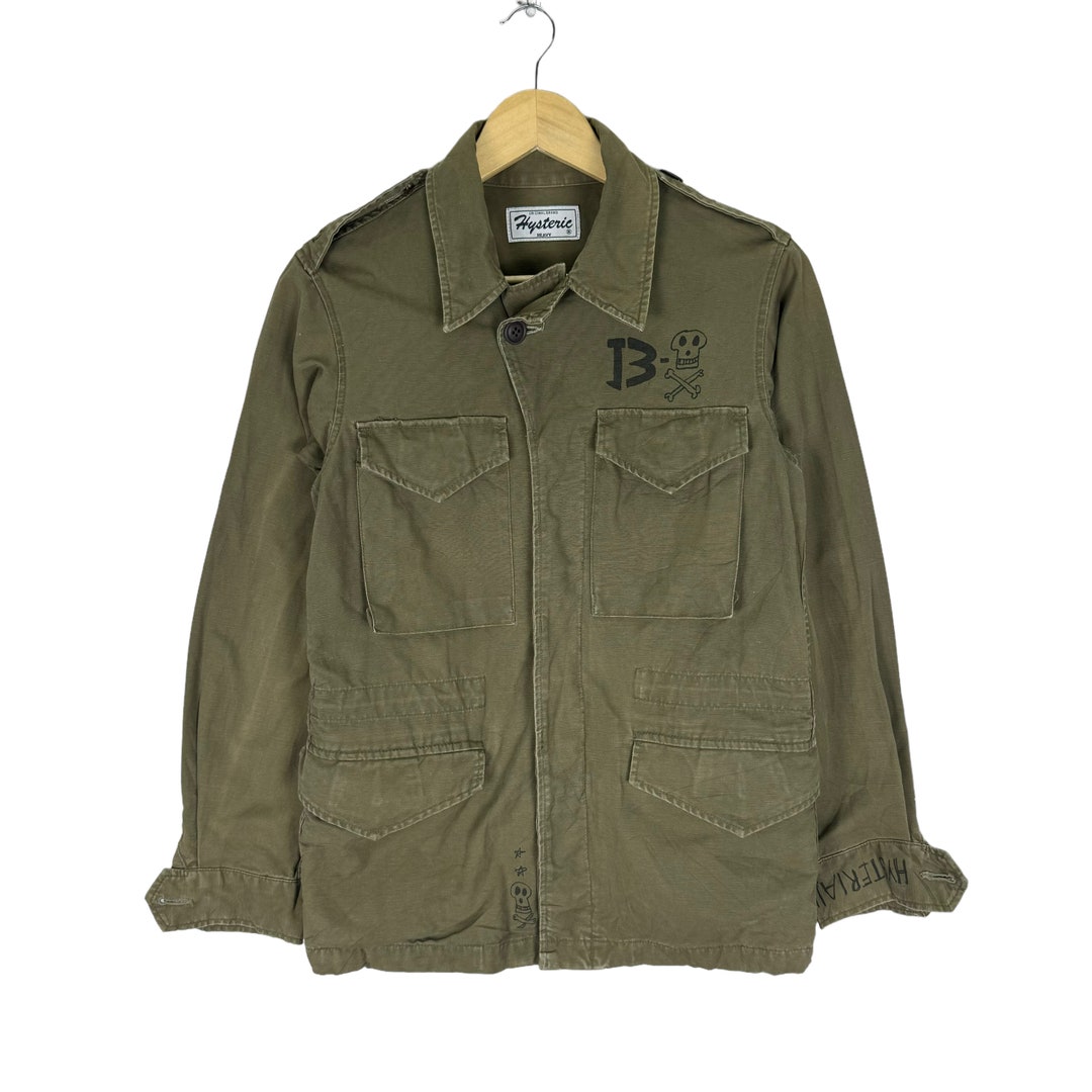 HYSTERIC GLAMOUR Japan Military Style M65 Button Shirt Green Colour ...