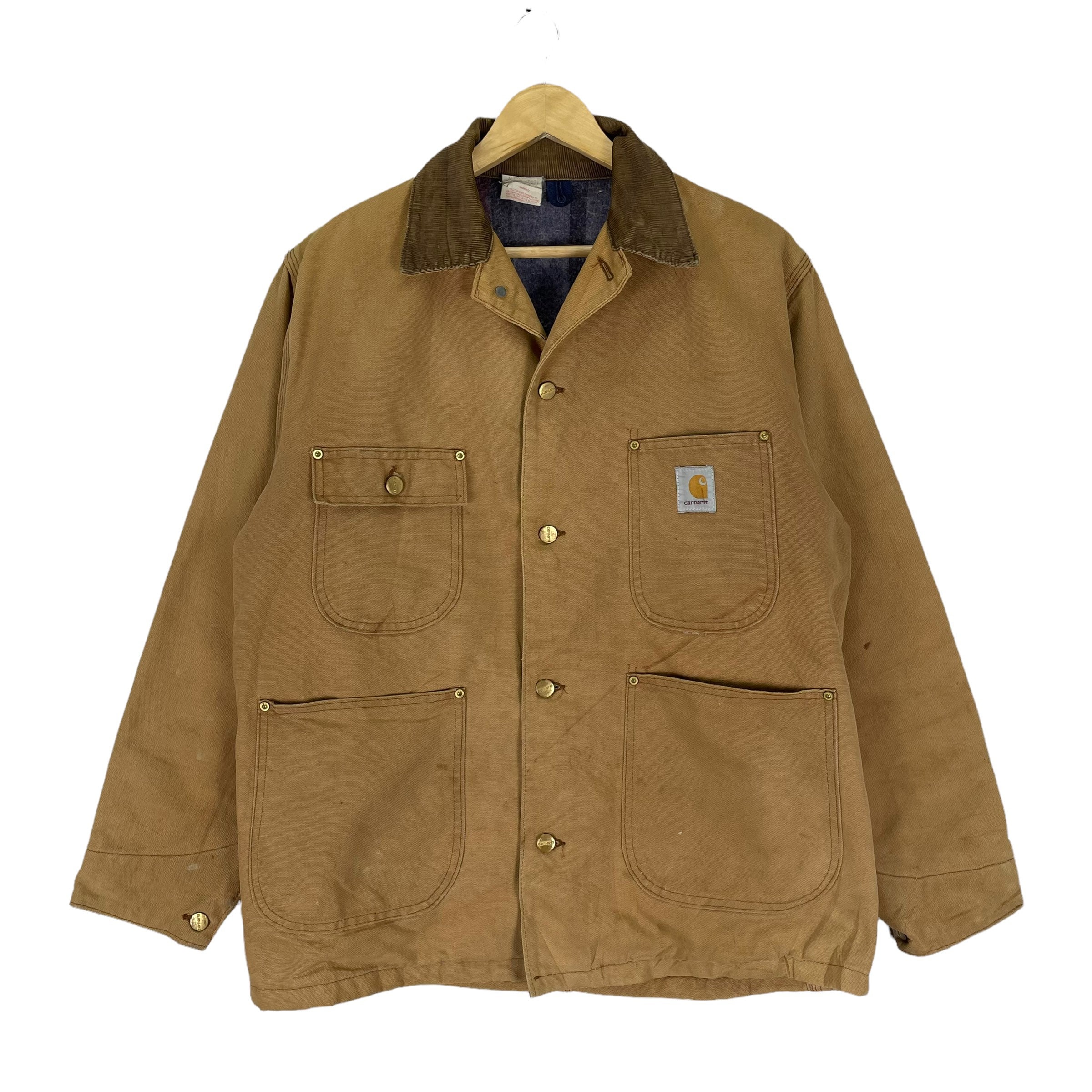Vintage 90s Carhartt Chore Duck Canvas Jacket Workwear Brown Vintage 90s Carhartt Chore Duck Canvas Jacket Workwear Brown