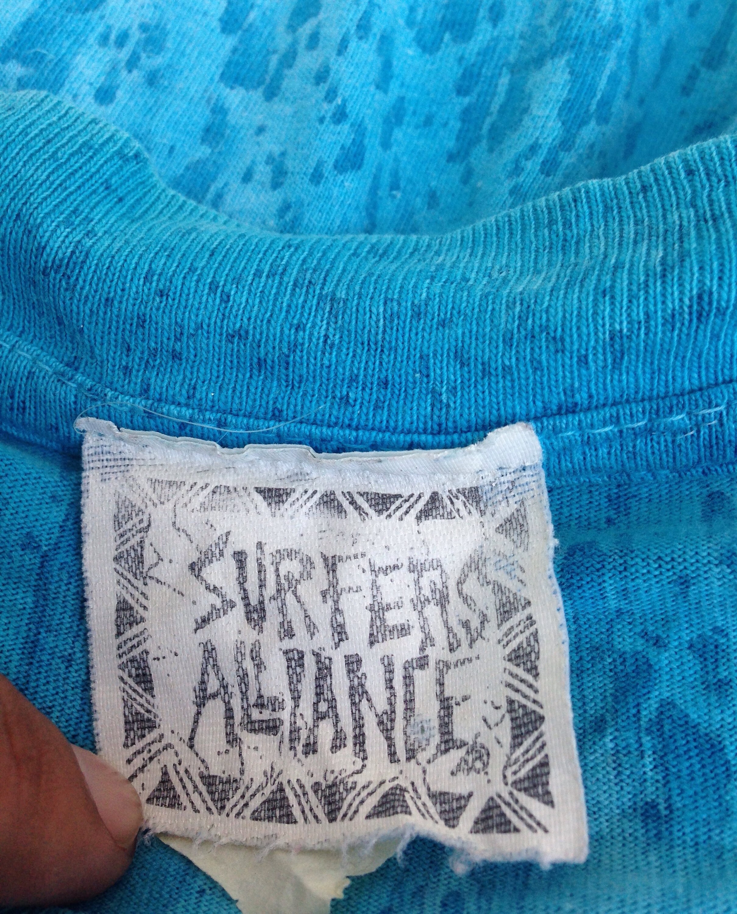 Vintage 90s Surfers Alliance Tshirt Back Graphic Clean - Etsy