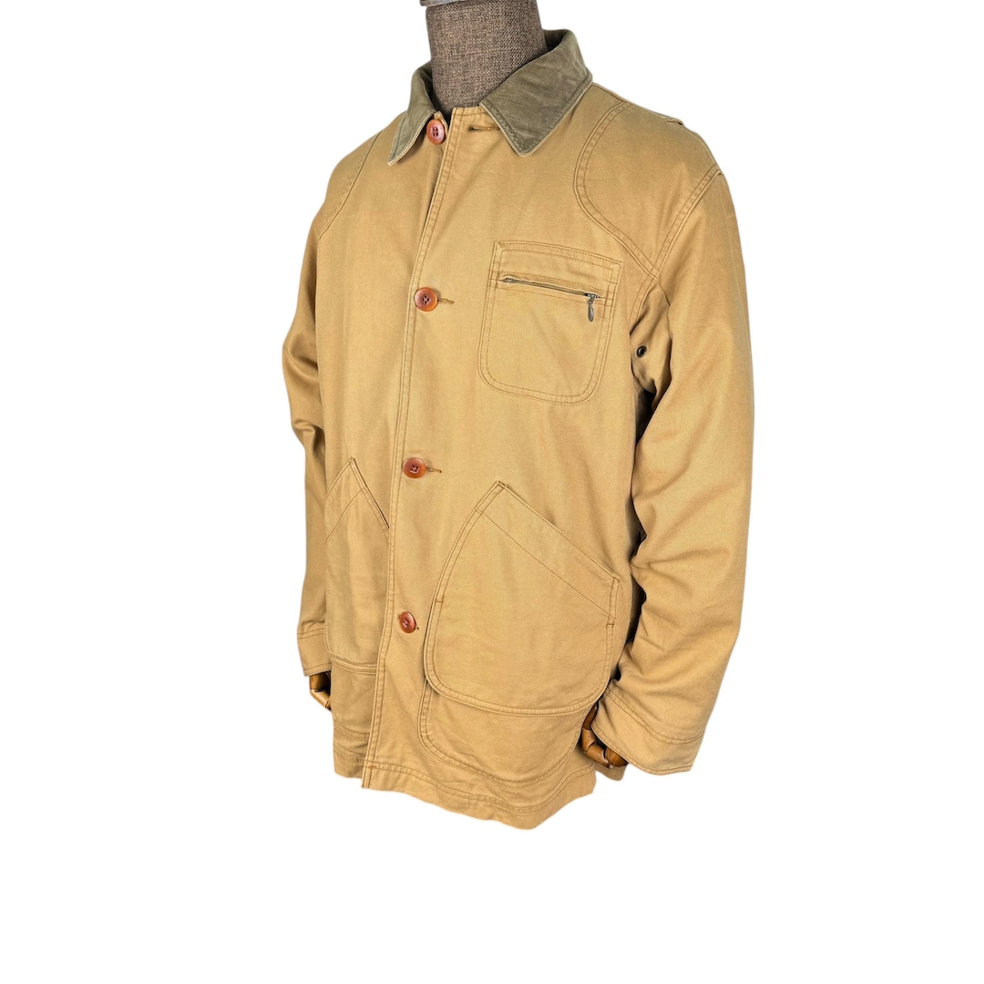 Vintage 90s LL BEAN Chore Jacket Boat Hunting Wear Duck Canvas Brown Colour Size Small - Etsy