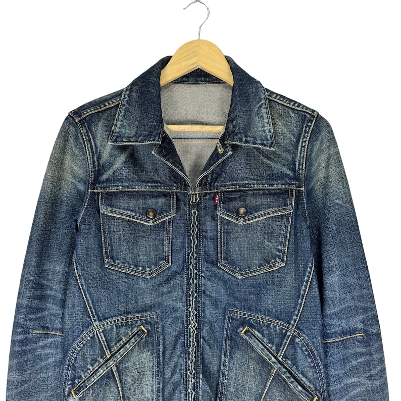 Number Nine Pain Denim Zipper Jacket Spring Summer Japanese Fashion ...