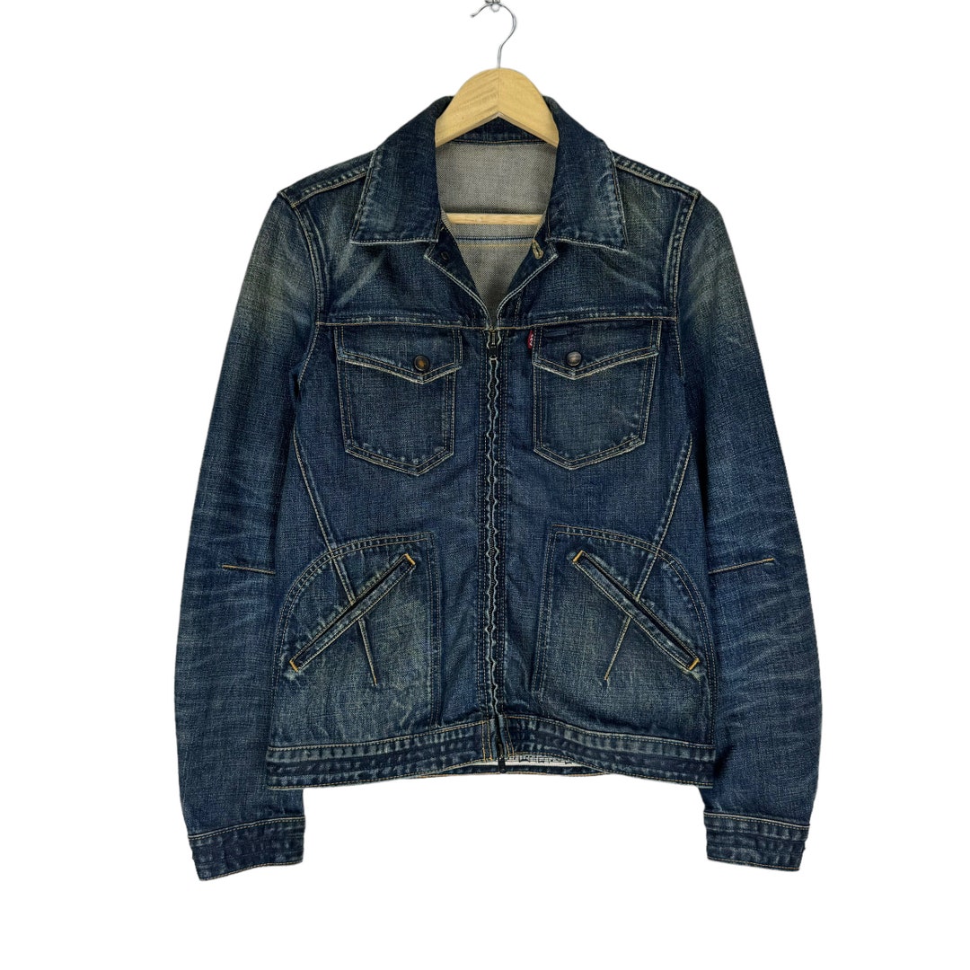 Number Nine Pain Denim Zipper Jacket Spring Summer Japanese Fashion ...