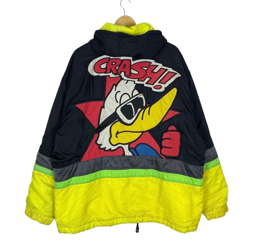 Vintage 90s Windex Ski Wear Crash Duck Racing Jacket Hoodie Racing ...