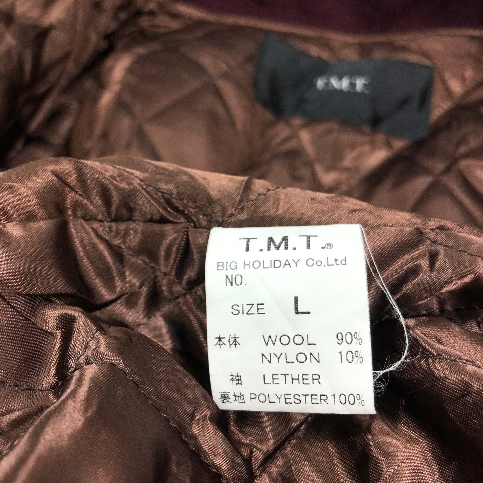 TMT Japan Big Holiday Varsity Leather Jacket Japannese Brand - Etsy