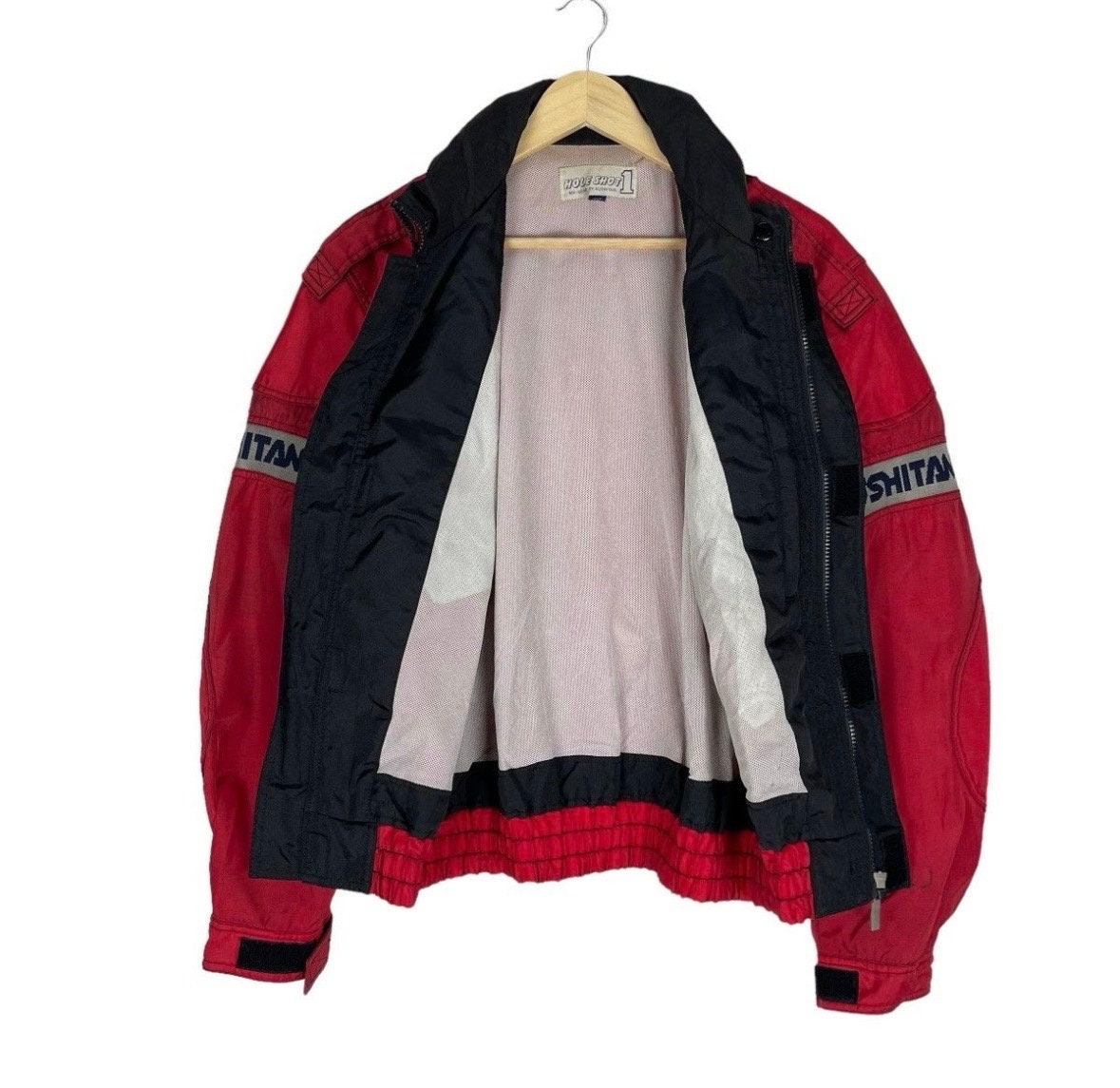 Vintage 90s Kushitani Motorcycle Racing Team Jacket Patches Ref Colour Motorsport Touring Size ...