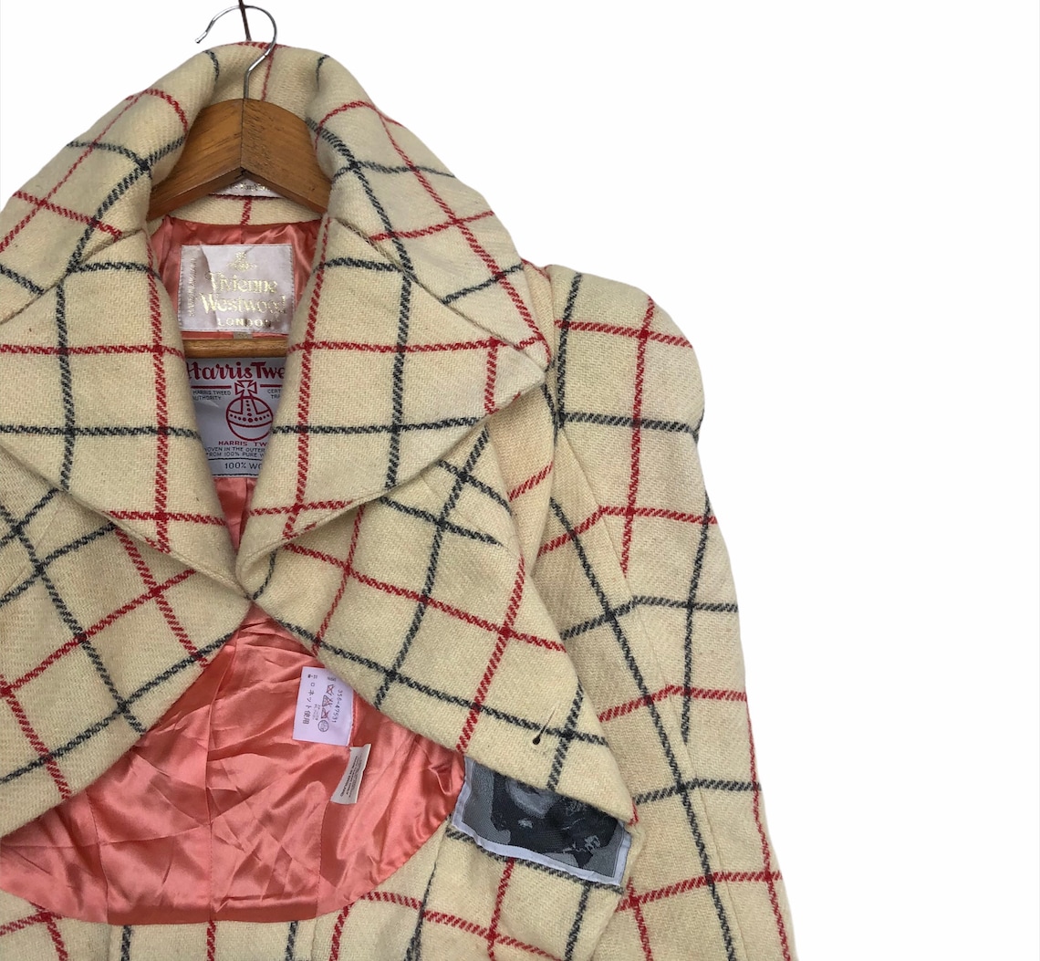 Vintage 90s VIVIENNE WESTWOOD X Harris Tweed FW 1995 Hand Woven Wool ...
