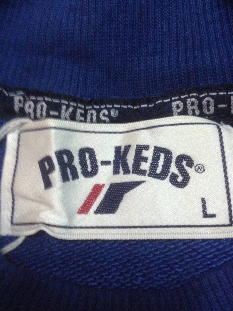 Vintage 90s Pro-keds Sweatshirt: Embroidered Big Logo, Size Large - Etsy