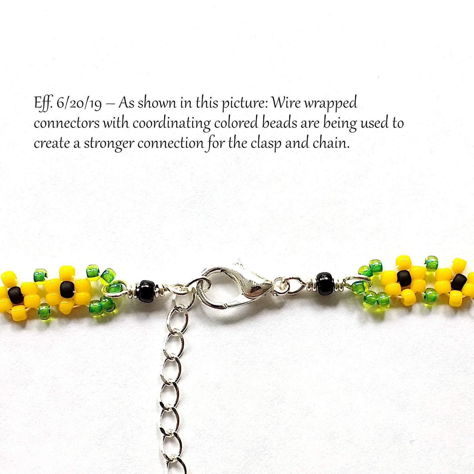 Rainbow Daisy Chain Bracelet Seed Bead Flower Jewelry T Etsy