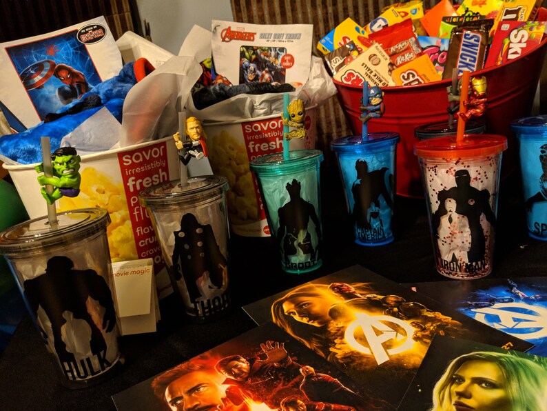 Avengers Tumbler and Straw Hugger - Etsy