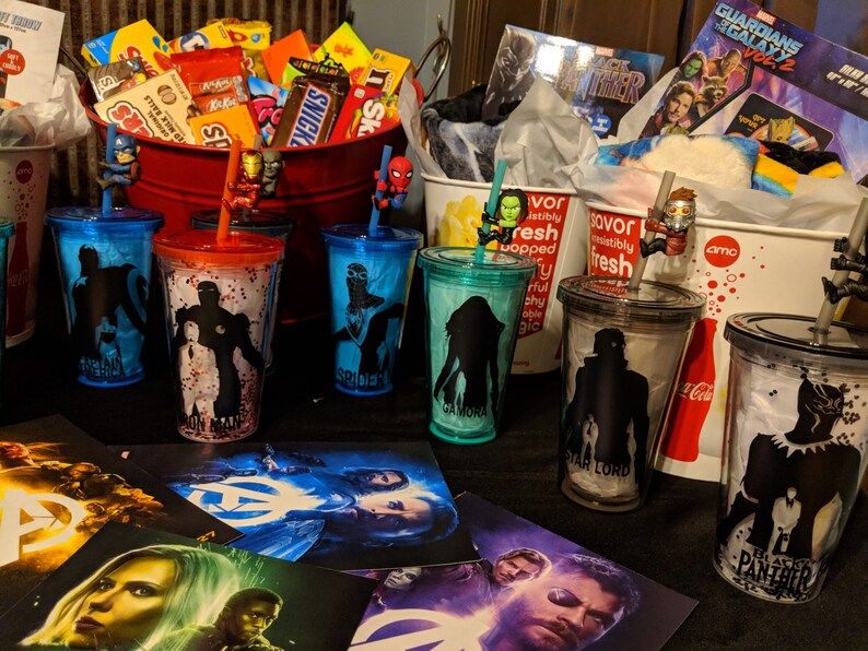 Avengers Tumbler and Straw Hugger - Etsy
