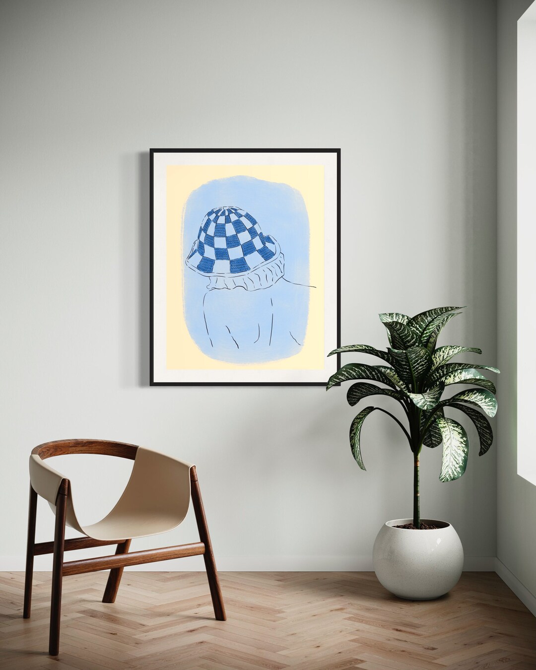 Abstract Beach House Art Print, Summer Illustration (digital Download ...