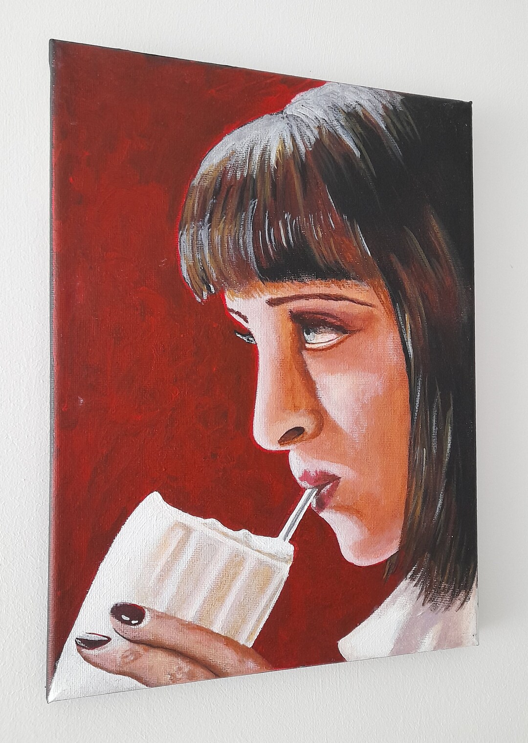 Pulp Fiction Uma Thurman Painting - Etsy