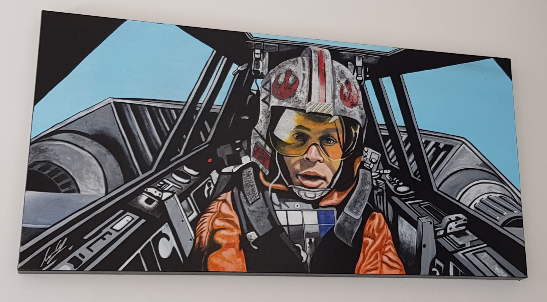 Star Wars Luke Skywalker Painting - Etsy
