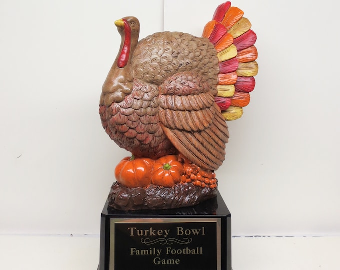 Turkey Bowl Thanksgiving Family Football Trophy FFL Fantasy Football ...