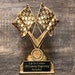 Car Show Trophy 7" Checkered Flag Racing Trophy Race Flag Trophy Best ...