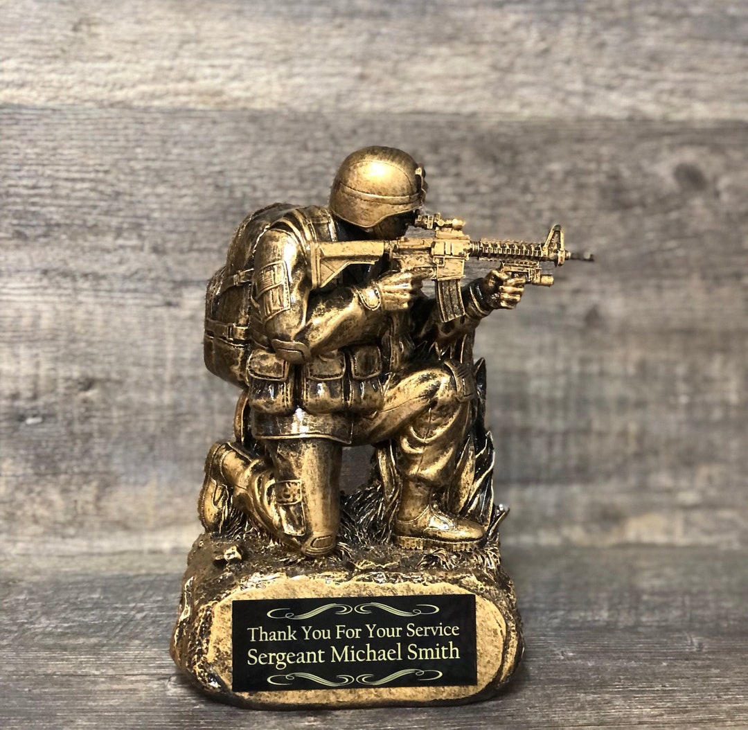 Military Award Recognition Years of Service Retirement Trophy Military ...