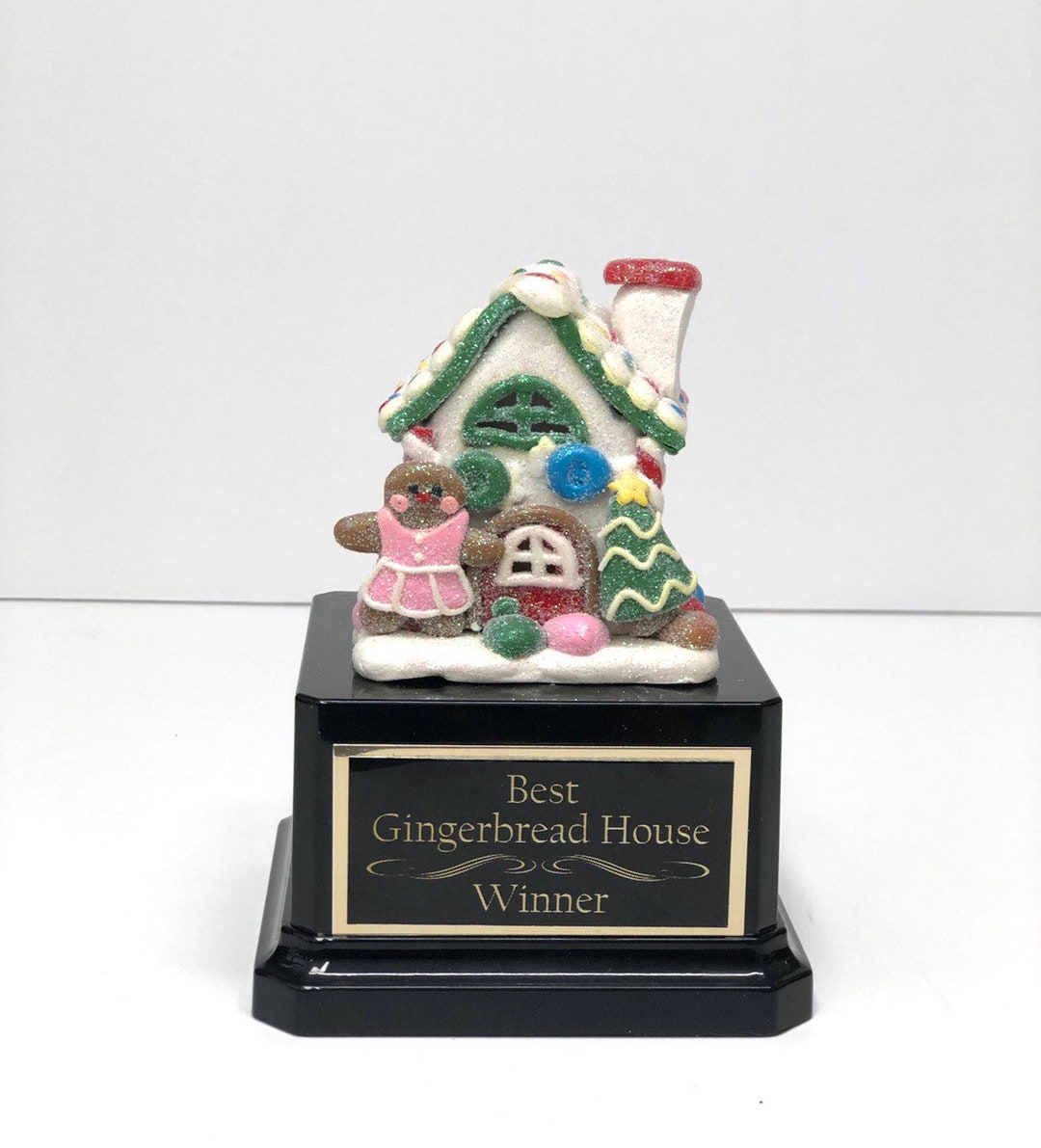 Christmas Trophy Gingerbread House Cookie Bake off Competition Trophy ...