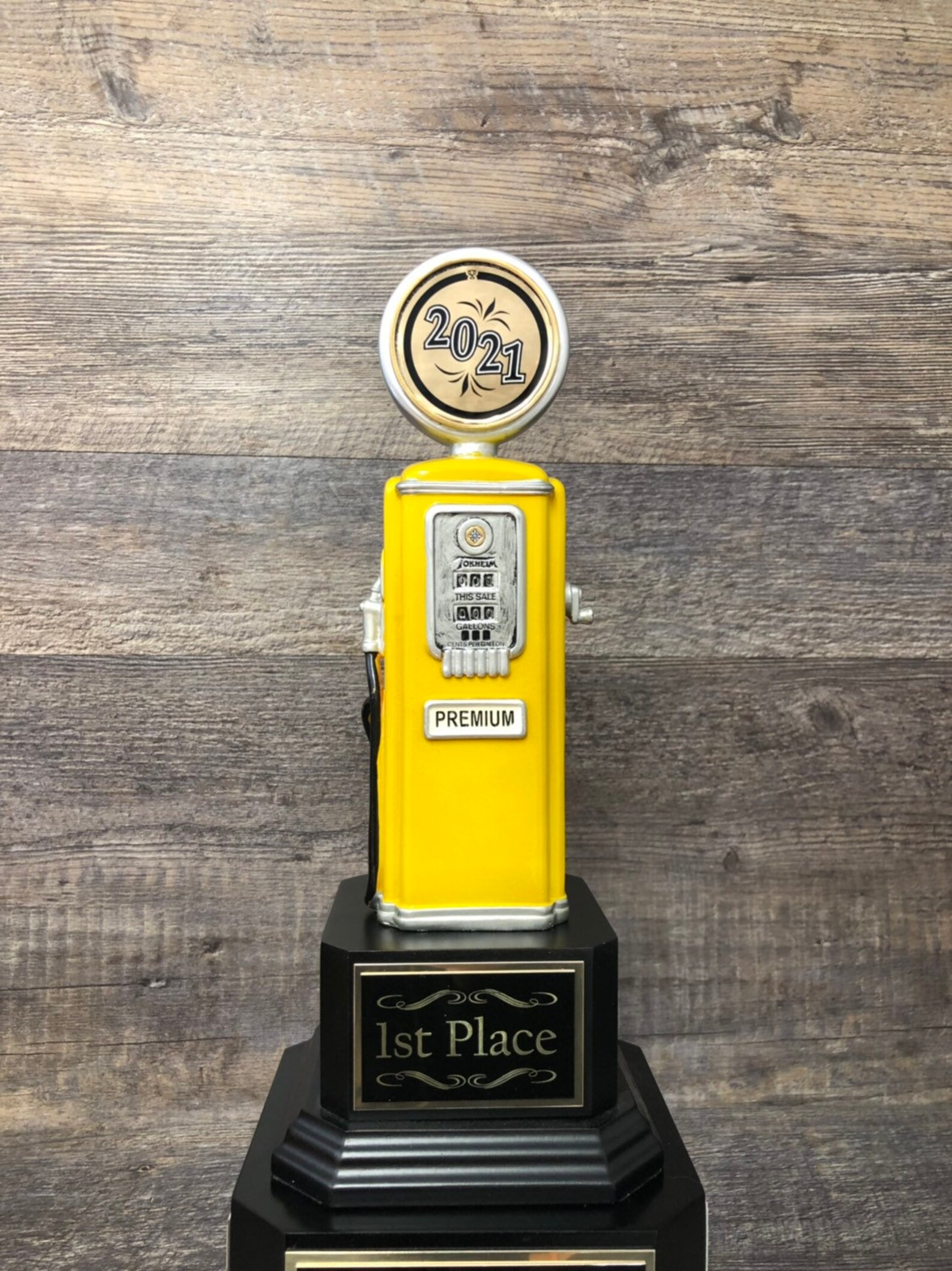 Car Show Perpetual Trophy Racing Trophy Gas Pump Hot Rod Trophy Award ...