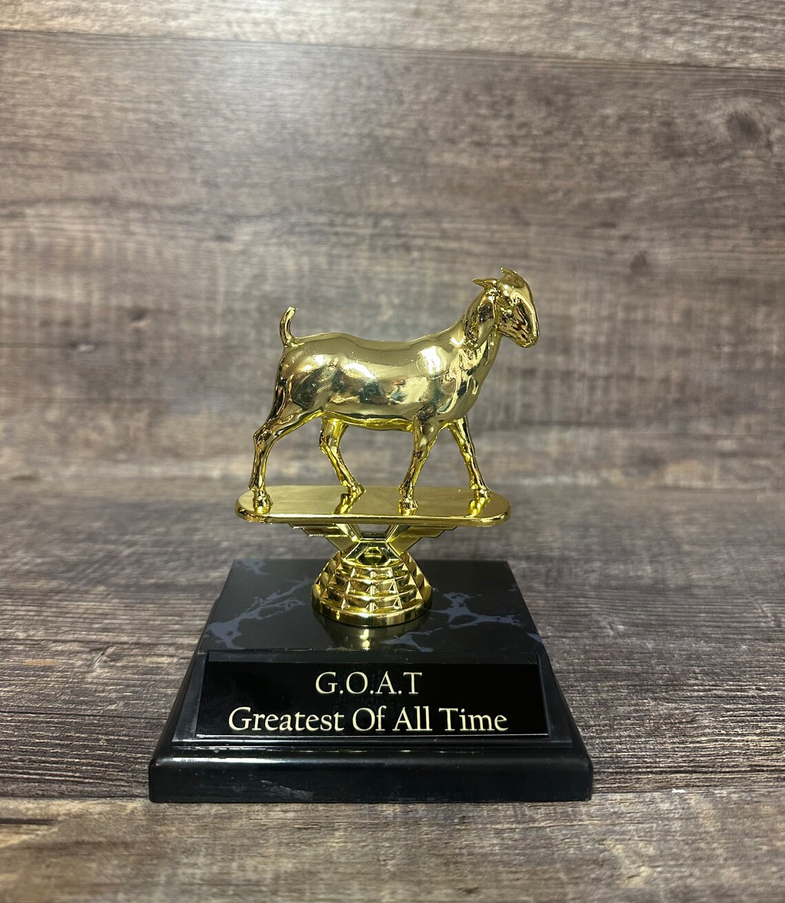 Goat Award Trophy Greatest of All Time G.O.A.T. Funny Trophy Gag Gift ...