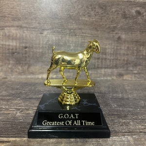 Goat Award Trophy Greatest of All Time G.O.A.T. Funny Trophy Gag Gift ...