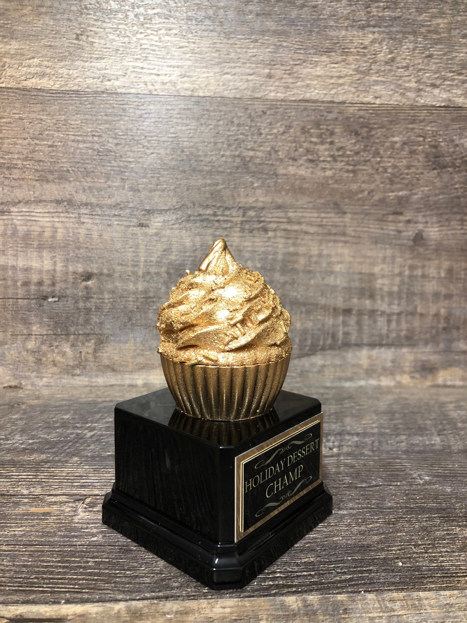 Golden Cupcake Trophy Bake off Trophy Baking Competition Trophy ...
