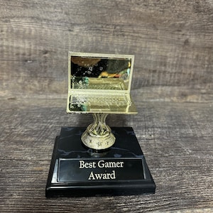 Funny Trophy Best Gamer or IT Tech Award Laptop Computer Trophy Gag ...