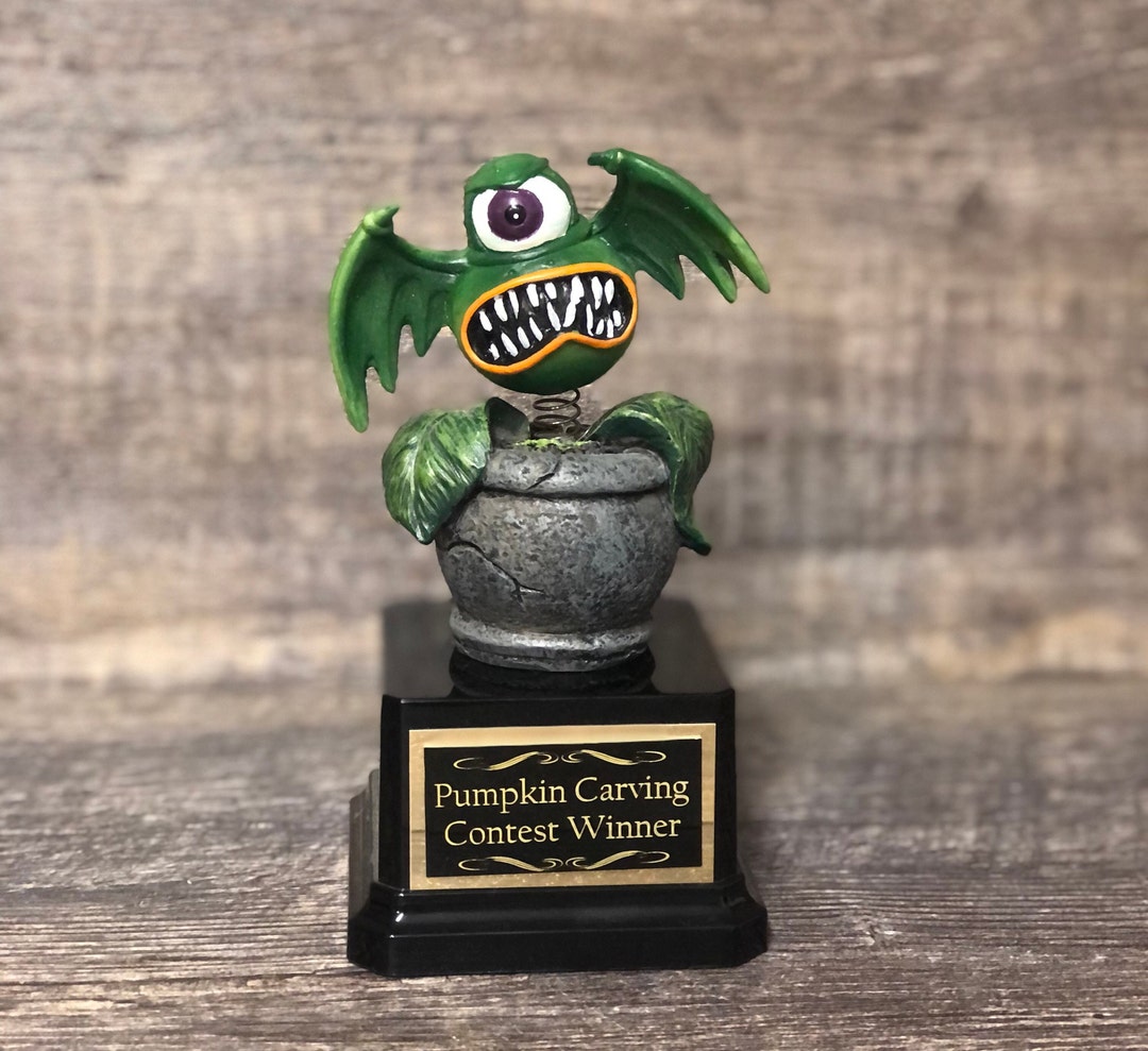 Halloween Trophy Creepy Winged Plant Bobble Head READY TO SHIP ...