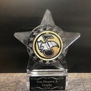 Mini Music Trophy All Star Trophy World's Greatest Singer Trophy Music ...