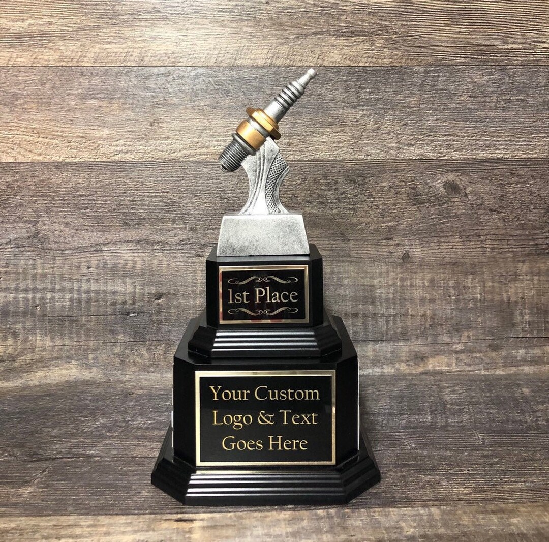 Car Show Perpetual Trophy Racing Trophy Spark Plug Hot Rod Trophy Award ...