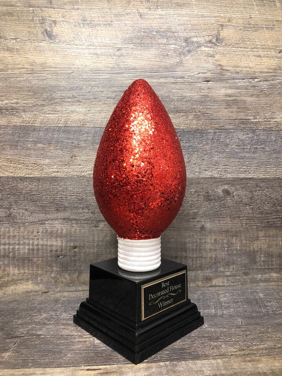 Best Decorated House Christmas Lights Trophy Neighborhood XL - Etsy