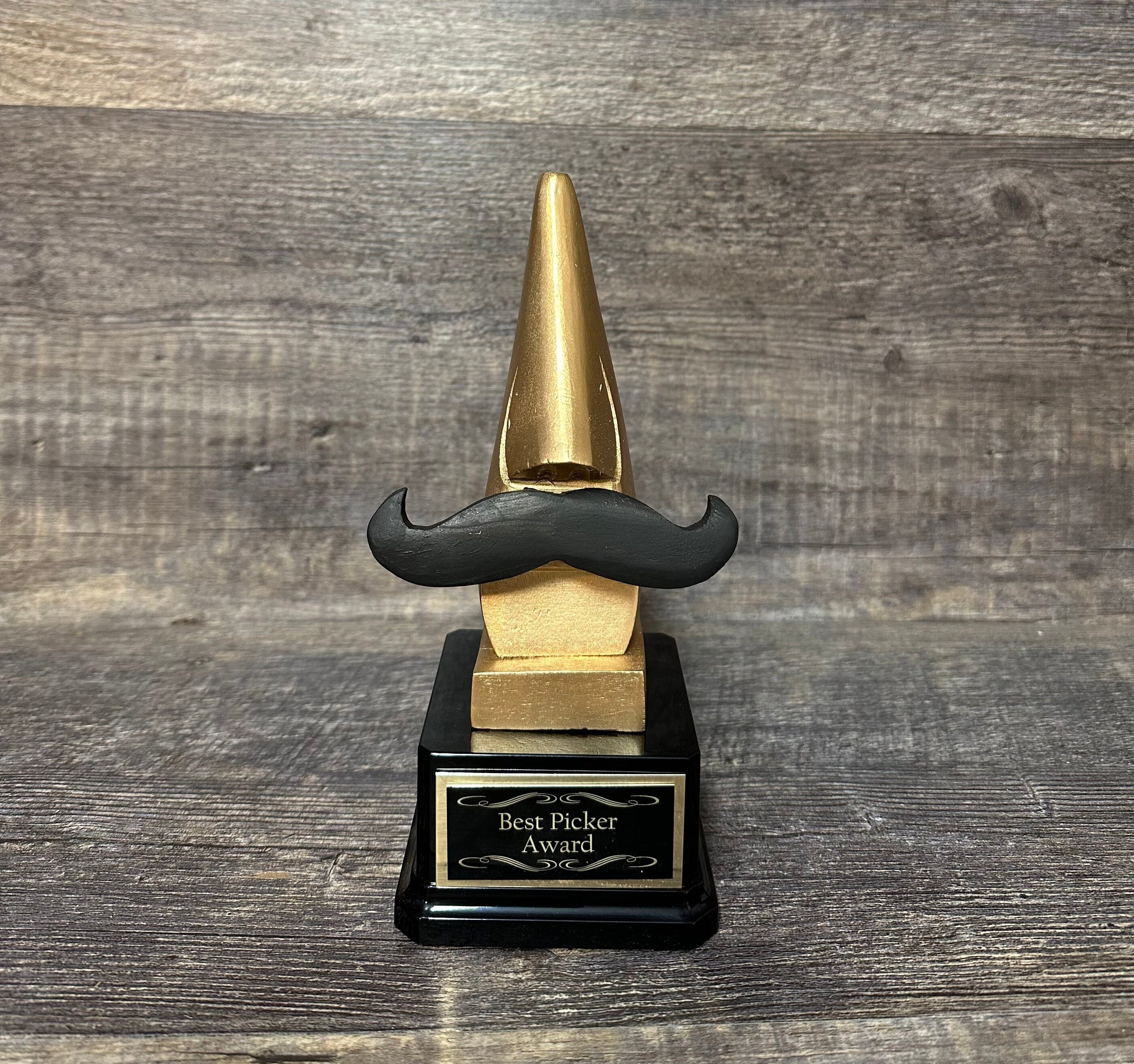 Best Picker Trophy Nose & Mustache Trophy Best Mustache Ride Award ...