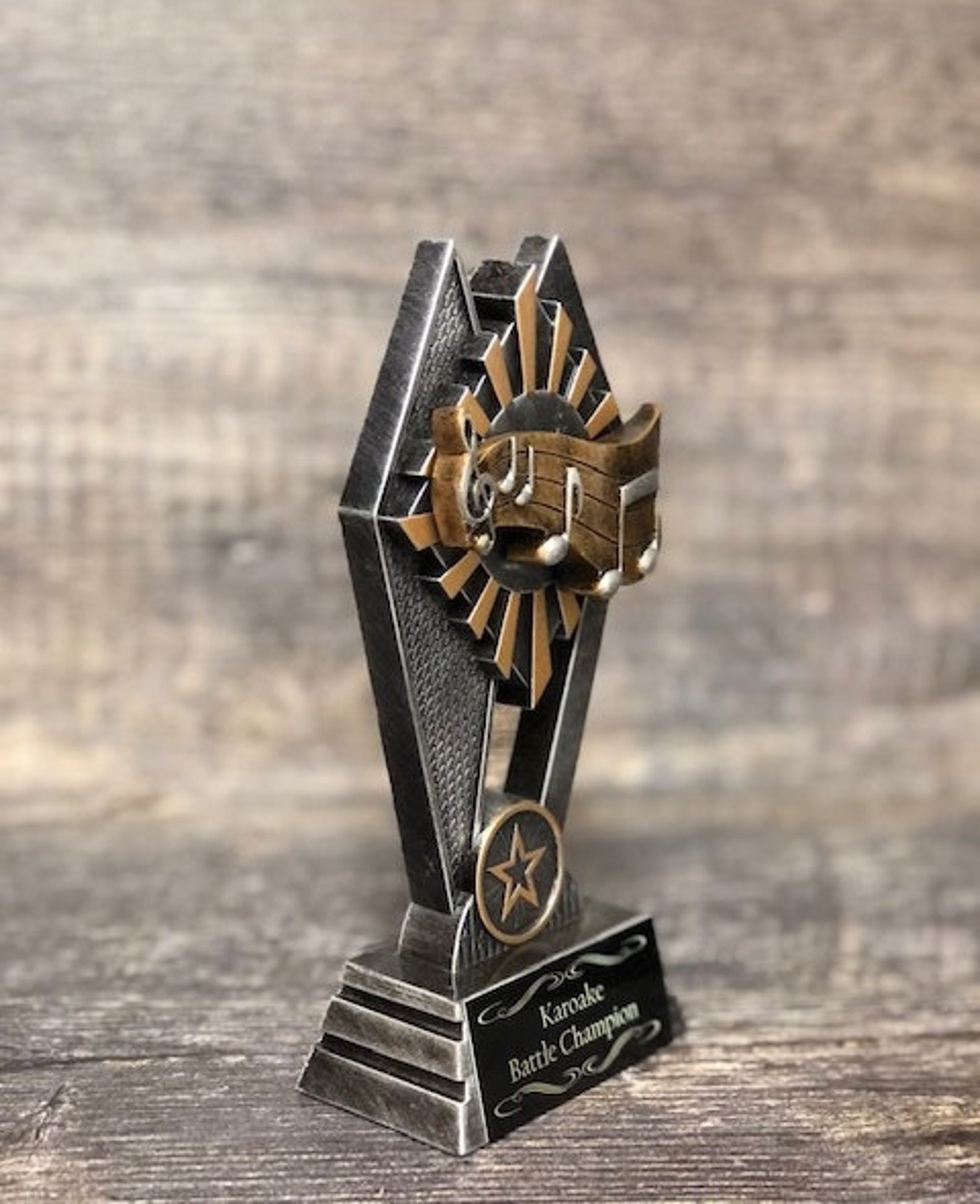 Music Trophy Karaoke Best Singer Award Funny Trophy Music - Etsy