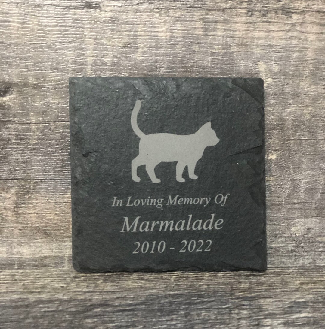 Cat Memorial Stone Pet Kitty Memory Stone Cat Loss Gift Sympathy Gift ...
