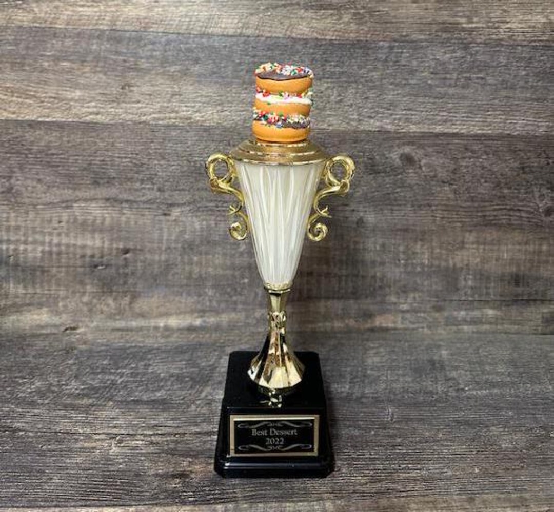 Best Dessert Donut Trophy Funny Bake off Trophy or Police Trophy Top ...