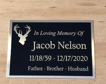 Cremation Urn Plaque Name Plate Custom Engraved Cremains | Etsy