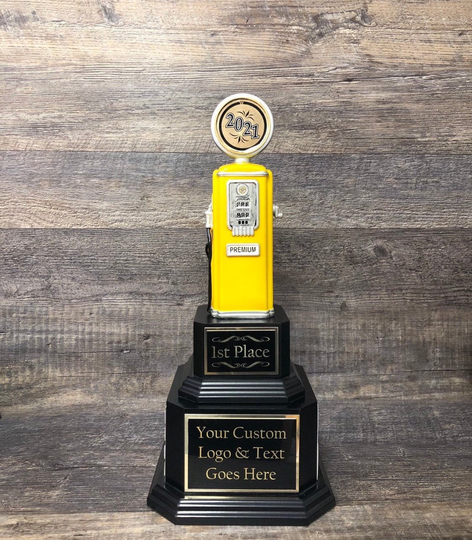 Car Show Perpetual Trophy Racing Trophy Gas Pump Hot Rod Trophy Award ...