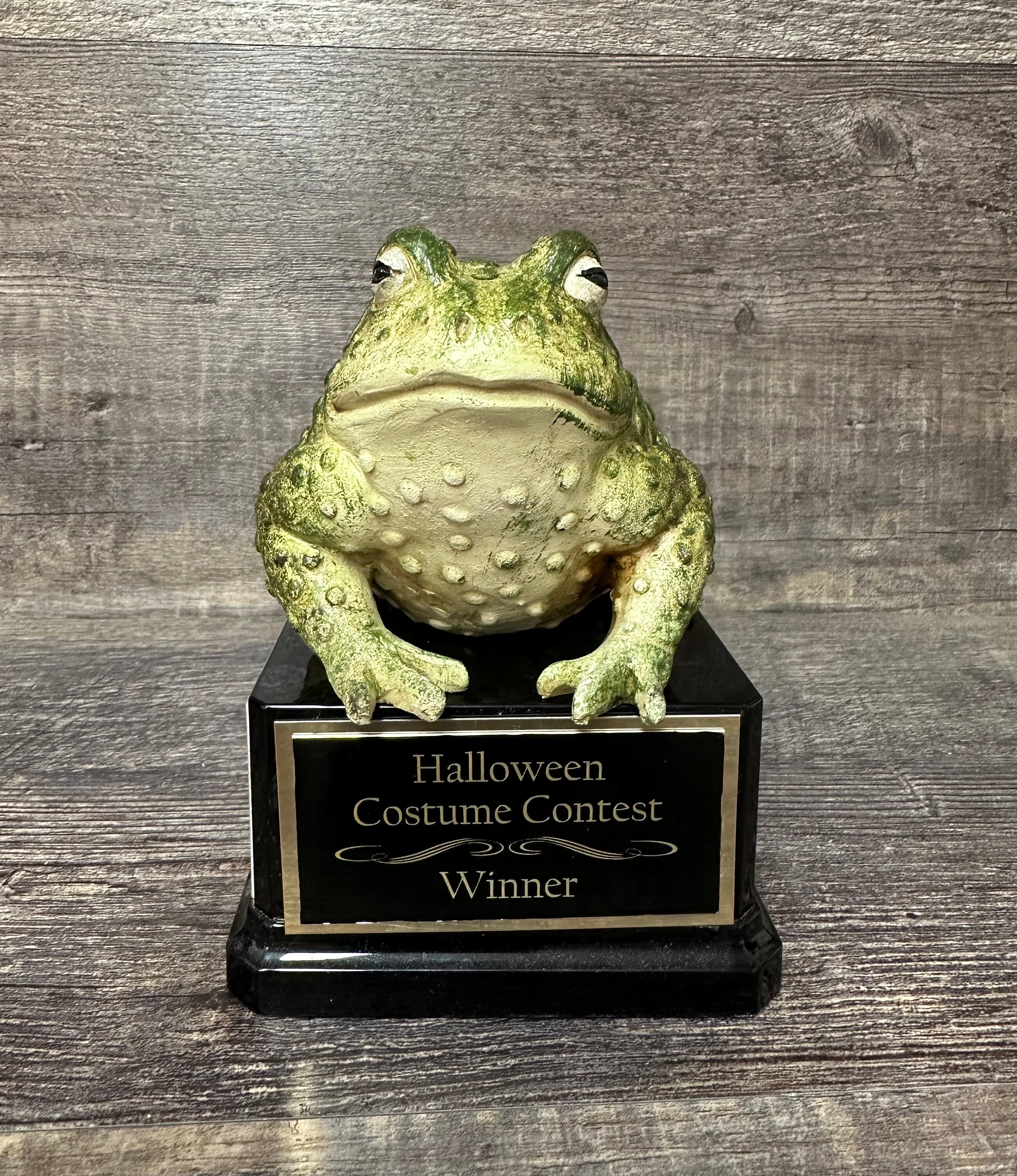 Halloween Trophy Frog Toad Trophy Scariest Costume Pumpkin Carving ...