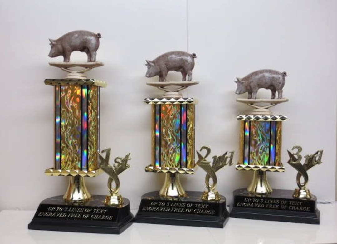 BBQ Trophy Best BBQ Cook off Trophies Grill Master Champion Trophy Pig ...