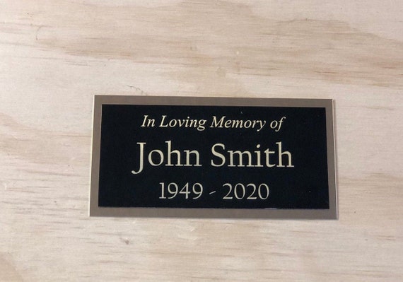 Custom Engraved Name Plate for Cremation Urn or Memorial - Etsy Australia
