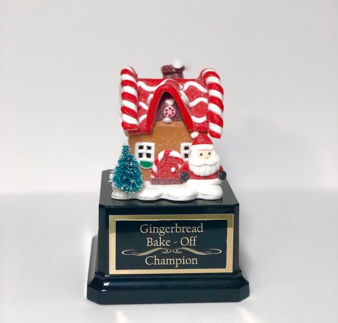 Gingerbread House Trophy Cookie Bake off Trophy Ugly Sweater Trophy ...