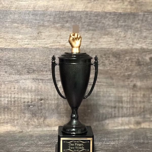 Middle Finger Trophy - Etsy