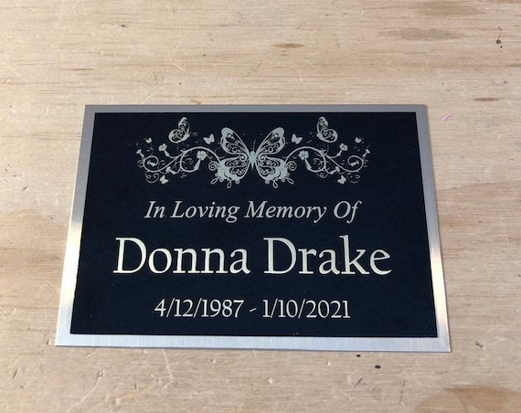 Custom Engraved Urn Memorial Name Plate Cremation Urn - Etsy