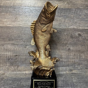 Bass Fish Trophy Fishing Trophy Fishing Derby Tournament Trophy Award ...
