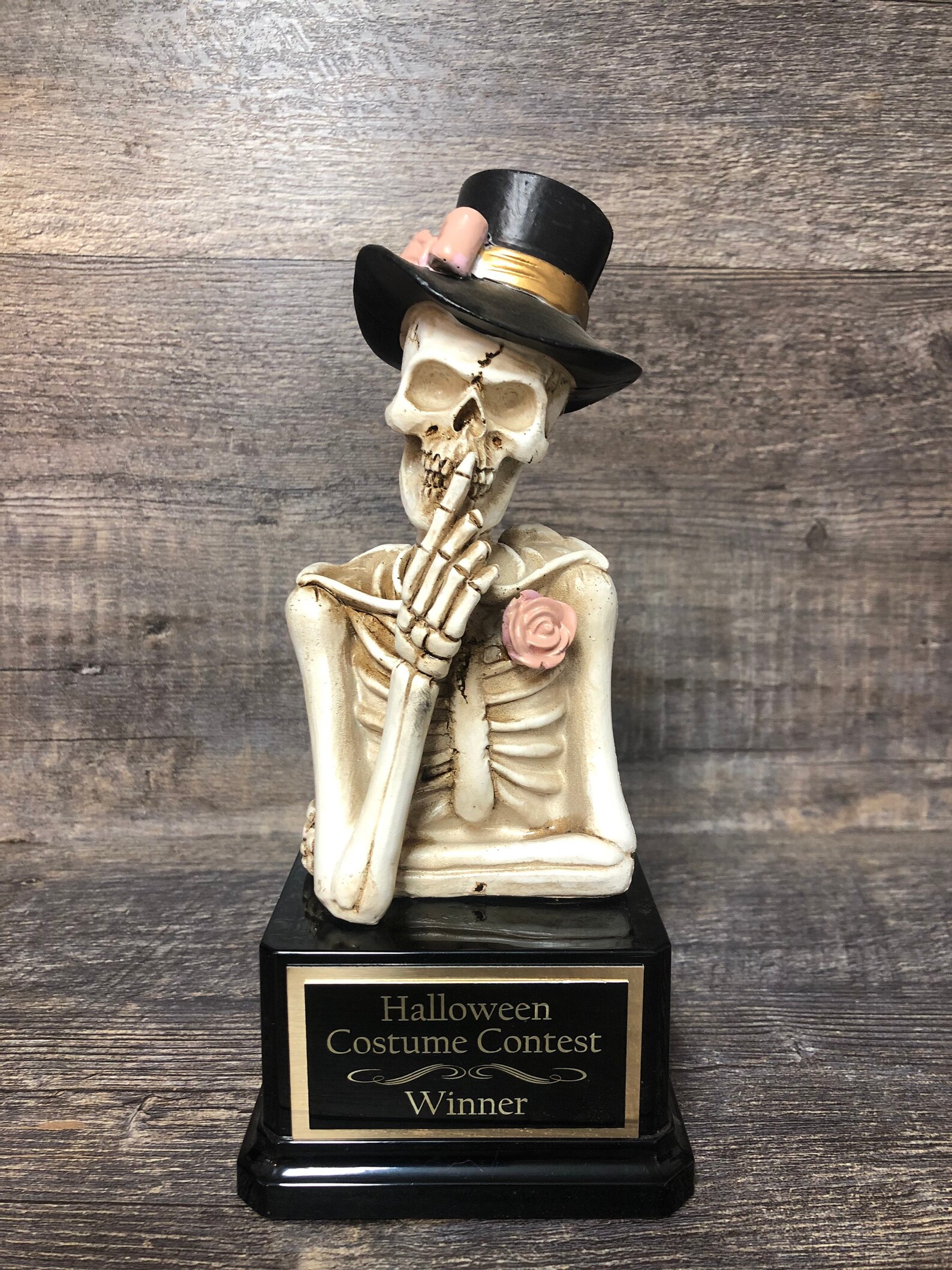 Halloween Trophy Skull Skeleton Bust Best Costume Winner - Etsy