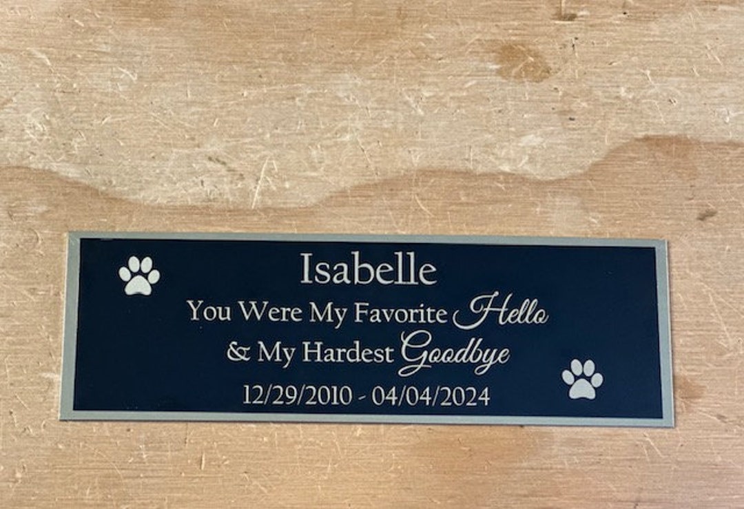 Custom Engraved Plate Name Plate Dog Urn Cremation Cat Urn Pet Urn ...