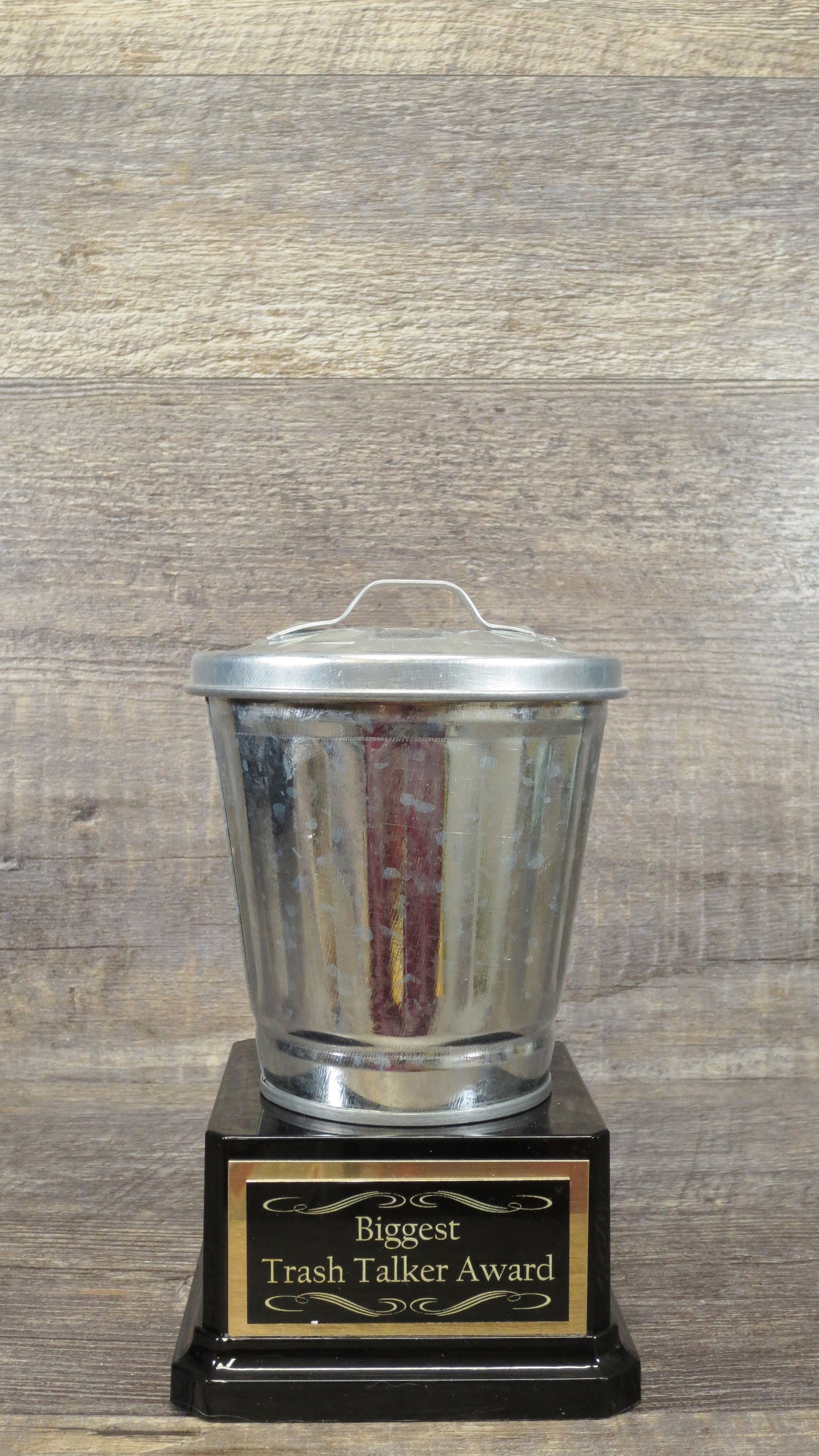 Trash Talker Trophy Award Galvanized Garbage Can Take Out the | Etsy