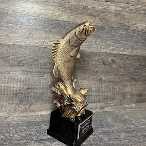 Bass Fish Trophy Fishing Trophy Fishing Derby Tournament Trophy Award ...